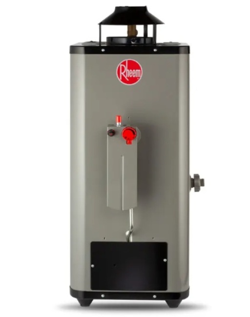 CALENTADOR RAPIDA RECUPERACION GAS 6 LMIN, MARCA RHEEM, MOD. RHHRMX06P ...